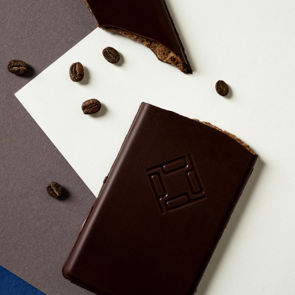 Tablette de chocolat praliné café