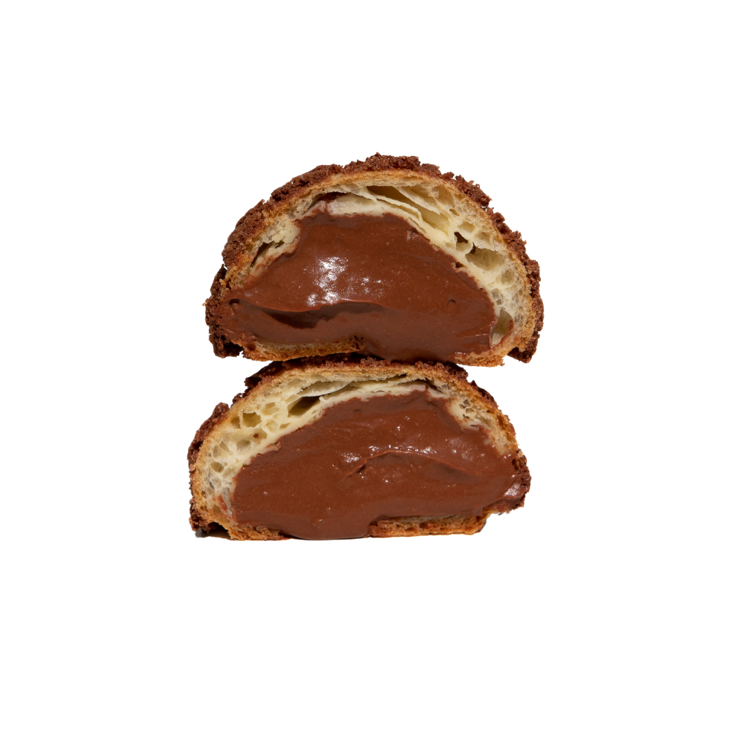 Chou fourré à la crème pâtissière au chocolat Chuao